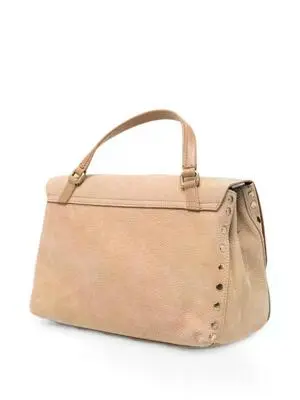 ZANELLATO Postina Jones Stud-embellished Leather Tote Bag