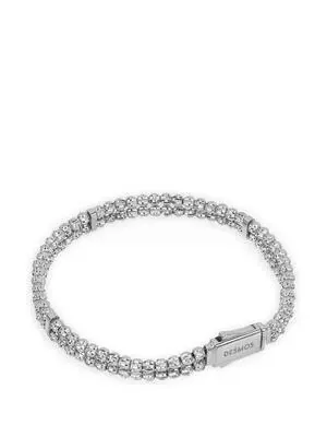 DESMOS Crystal Bracelet With -tone Bead Detail - Silver