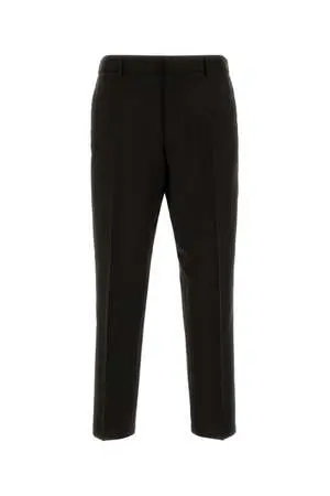 JIL SANDER Dark Wool Pant - Brown
