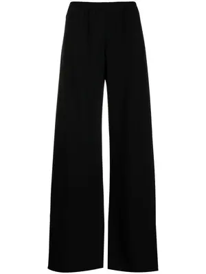 THE ROW Gala Flared Leg Trousers - Black