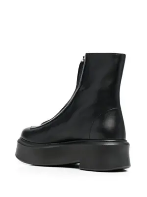 THE ROW Zipped Leather Boots
