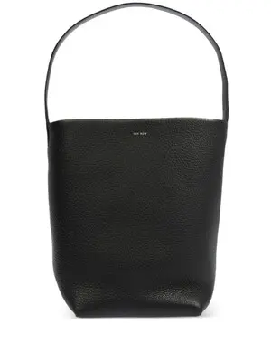 THE ROW Park Tote Medium Leather Tote - Black