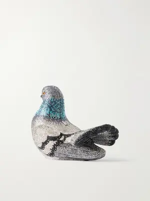 Judith Leiber Pigeon Crystal Embellished Clutch