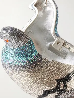 Judith Leiber Pigeon Crystal Embellished Clutch