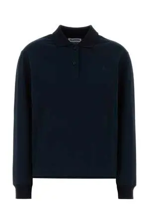 JIL SANDER Piquet Polo Shirt - Black
