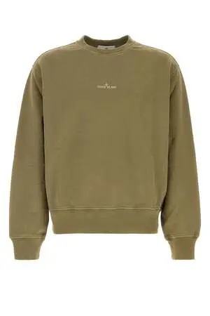 Stone Island Army Cotton Sweatshirt - Green