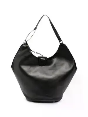 DONDUP Ring-handle Leather Shoulder Bag - Black