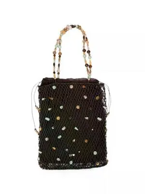 Cult Gaia Mercier Bauble-embellished Tote Bag - Brown