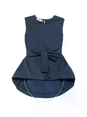 MOUTAKI Sleeveless Tie-fastening Blouse