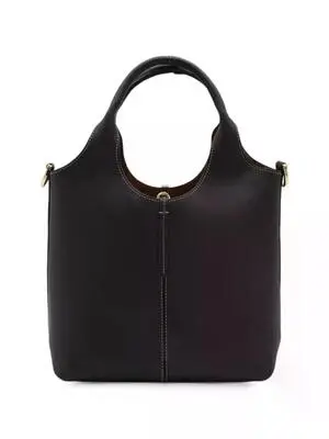 TOD'S Logo-plaque Leather Tote Bag