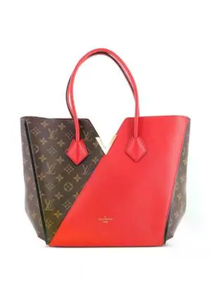 LOUIS VUITTON Monogram Canvas And Leather Mm Tote Bag - Brown