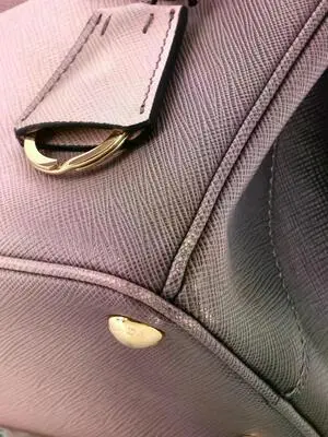 Prada Galleria Double Zip Saffiano Leather Small Tote Bag - Pink