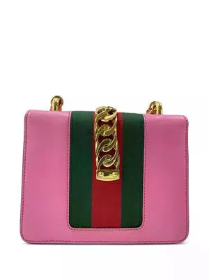 Gucci Sylvie Web Shoulder Bag - Pink