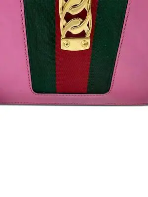 Gucci Sylvie Web Shoulder Bag - Pink