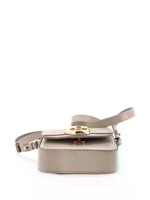 Chloé C Flap Bag Leather Mini Crossbody Bag