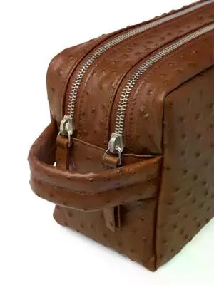 Marsèll Comparto Ostrich-effect Wash Bag