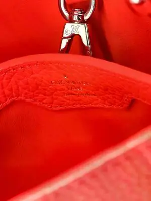 LOUIS VUITTON Capucines Bag Leather Bb Satchel