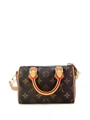 LOUIS VUITTON Speedy Bandouliere Nm Monogram Canvas Nano Crossbody Bag