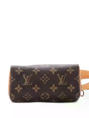 LOUIS VUITTON Speedy Bandouliere Nm Monogram Canvas Nano Crossbody Bag - Brown