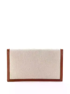 Saint Laurent Uptown Pouch Canvas Clutch Bag