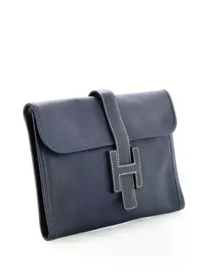 Hermès Jige Epsom Pm Clutch Bag - Blue