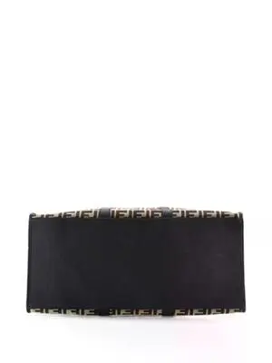 Fendi Karligraphy Metallic Zucca Canvas Large Tote Bag