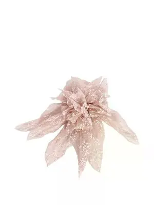 Alberta Ferretti Silk Floral Brooch - Pink