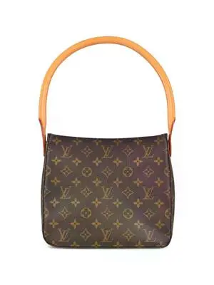 LOUIS VUITTON Monogram Canvas Looping Mm Tote Bag - Brown