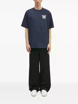 Wood Wood Asa Logo T-shirt - Blue