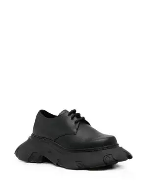 Comme Des Garçons X Phileo Leather Derby Shoes - Black