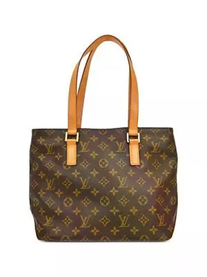 LOUIS VUITTON Monogram Canvas Cabas Piano Shoulder Bag - Brown