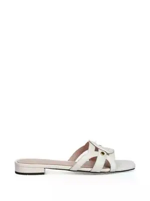 COCCINELLE C-me Logo Appliqué Sandals - Neutrals