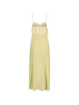 Chloé Lace-trim Silk Maxi Dress