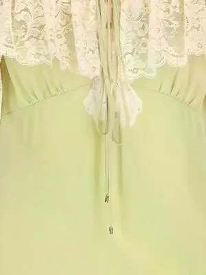 Chloé Lace-trim Silk Maxi Dress