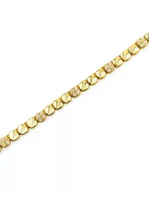 LADY D WORLD Celeste Square Glow Tennis Necklace