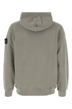 Stone Island Grey Cotton Sweatshirt
