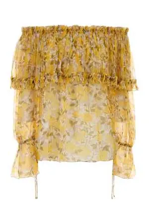 Chloé Printed Crepe Blouse - Multicolor