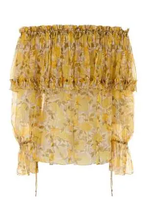 Chloé Printed Crepe Blouse