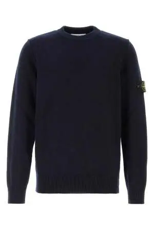 Stone Island Midnight Wool Blend Sweater - Blue