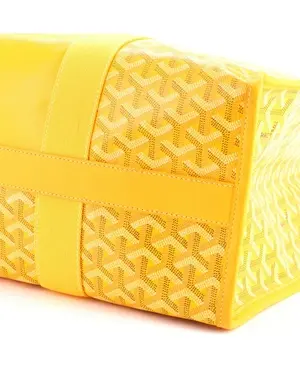 Goyard Mm Villette Tote Printed Coated Canvas - Yellow