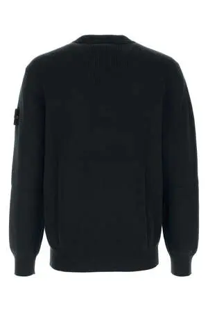 Stone Island Cotton Sweater - Black