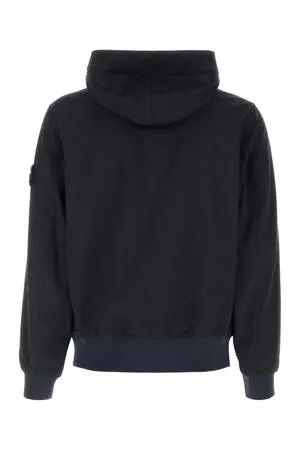 Stone Island Navy Stretch Polyester Jacket