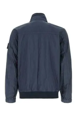 Stone Island Nylon Bomber Jacket - Blue