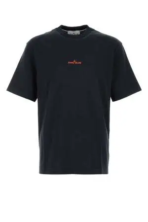 Stone Island Navy Cotton T-shirt - Blue