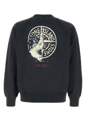 Stone Island Navy Cotton Sweatshirt
