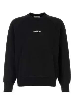 Stone Island Cotton Sweatshirt - Black