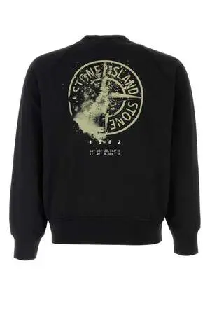 Stone Island Cotton Sweatshirt - Black
