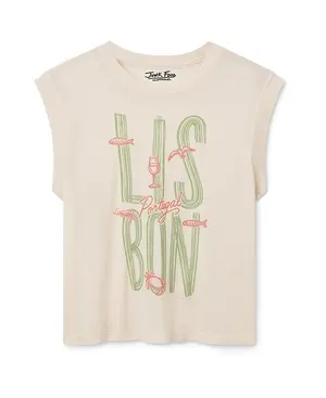 Junk Food Clothing Lisbon Portugal Vintage Tissue Tank - Birch