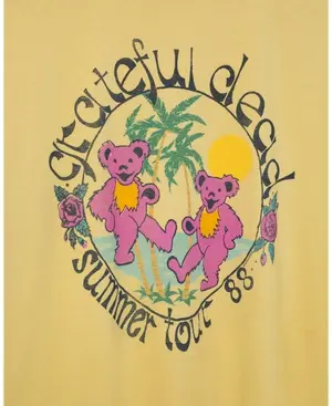 Junk Food Clothing Grateful Dead 1988 Summer Tour Graphic Tee