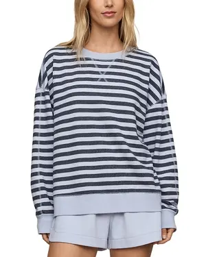 Z Supply The Everyday Striped Crewneck Sweatshirt